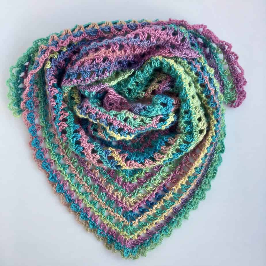 Crochet C2C Scarf free crochet pattern - Nana's Crafty Home
