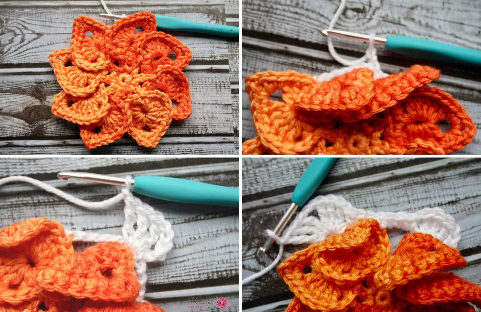 Fall Leaves Granny Square Free Crochet Pattern
