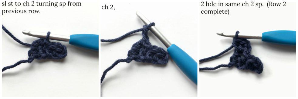 Mini C2C (Corner to Corner) HDC Photo & Video Tutorial