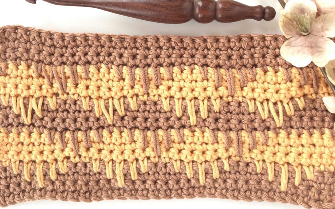 Spike Crochet Stitch Photo & Video Tutorial - Nana's Crafty Home