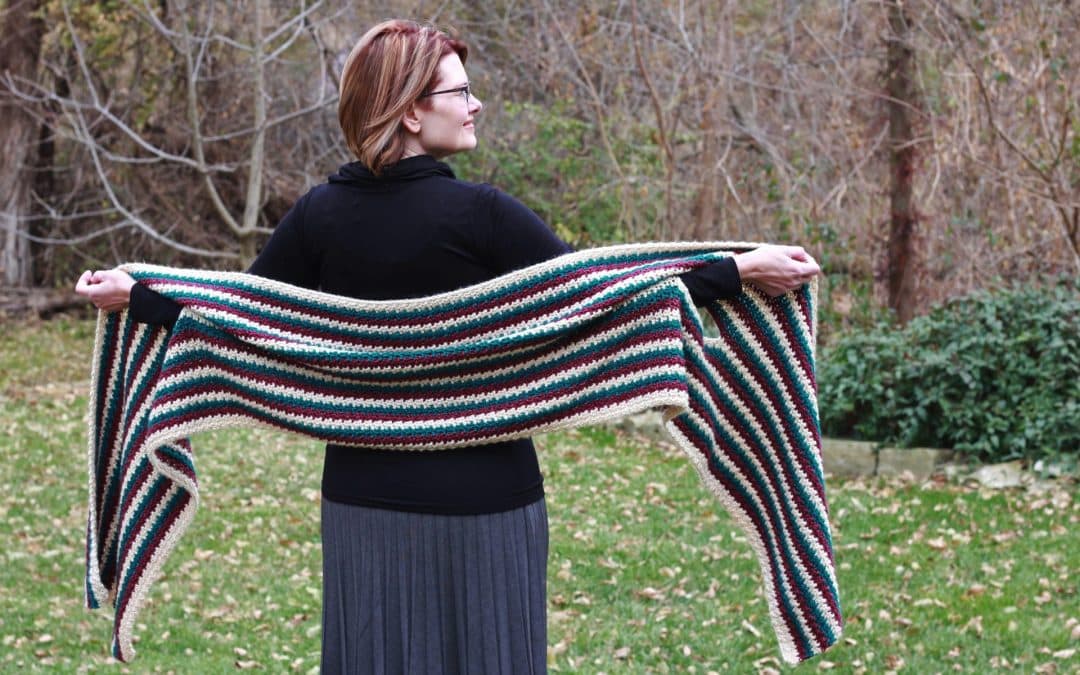 Easy Crochet Super Scarf Free Pattern with Arm Holes