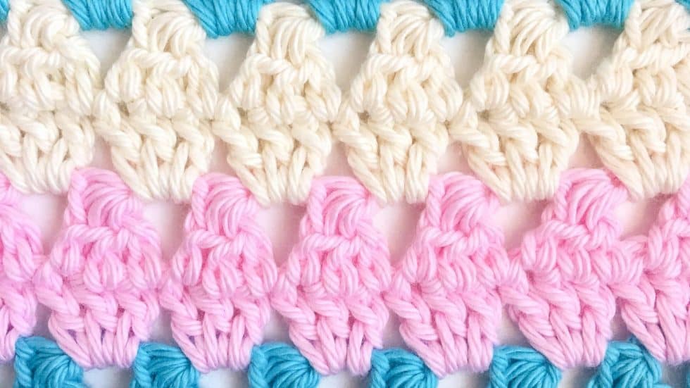 Woven Crochet Stitch Tutorial Interlocking Arched Columns Stitch