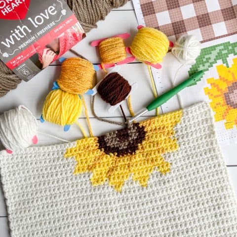 Sunflower Crochet Pattern Free Table Runner Crochet Pattern